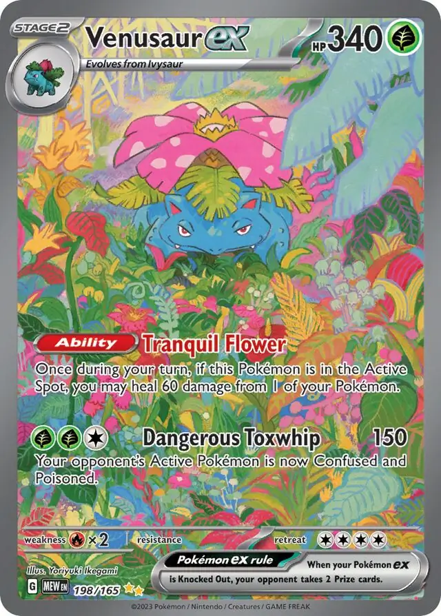 Venusaur ex #198 | Pokemon Card 151 | CardGrader