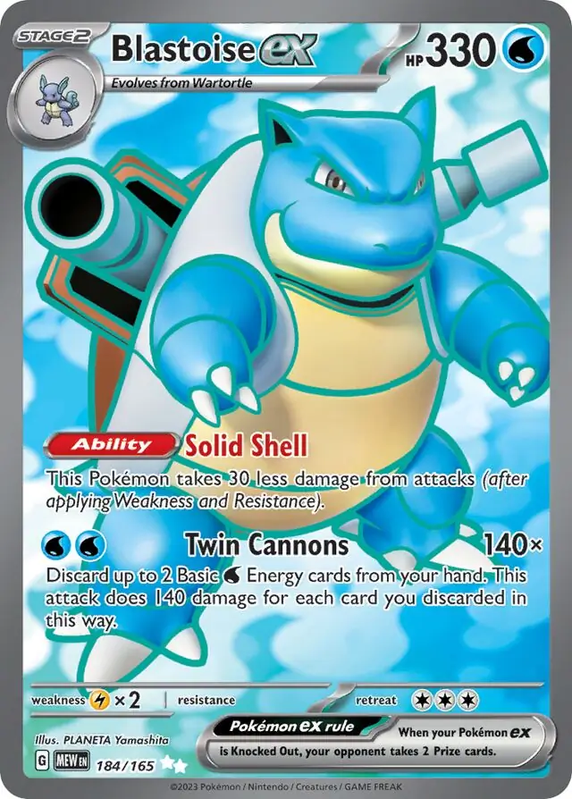 Blastoise ex #200 | Pokemon Card 151 | CardGrader
